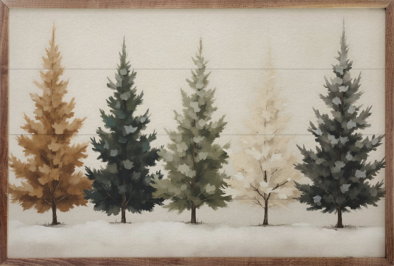 Kendrick Home Colored Pine Trees – Zulily