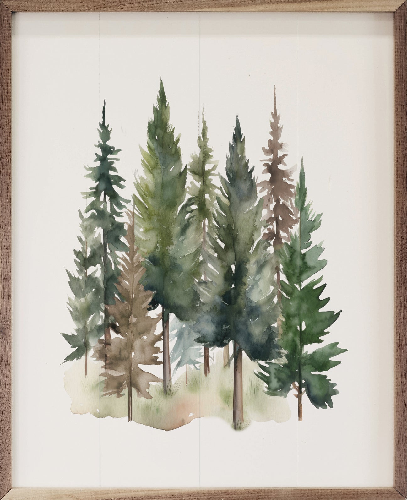Kendrick Home Watercolor Pines II – Zulily