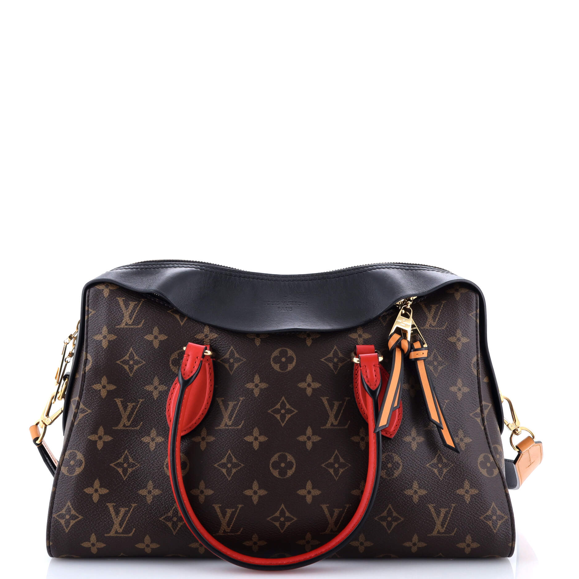 Pre-Loved Louis Vuitton Tuileries Handbag Monogram Canvas with Leather ...