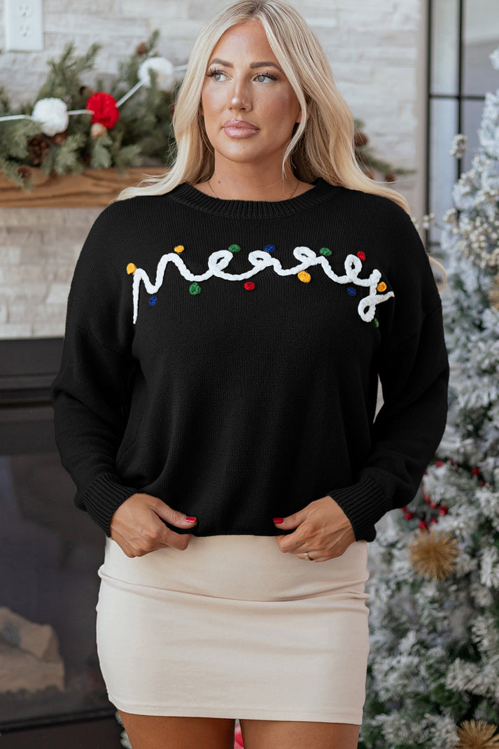 Threaded Pear Darcy Christmas Drop Shoulder Sweater – Zulily