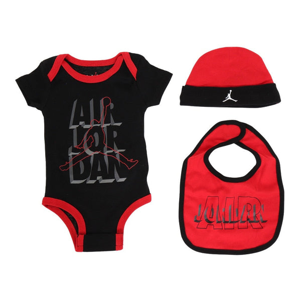 Baby Air Jordan Bodysuit, Hat And Bib 3-Pc Box Set – Zulily