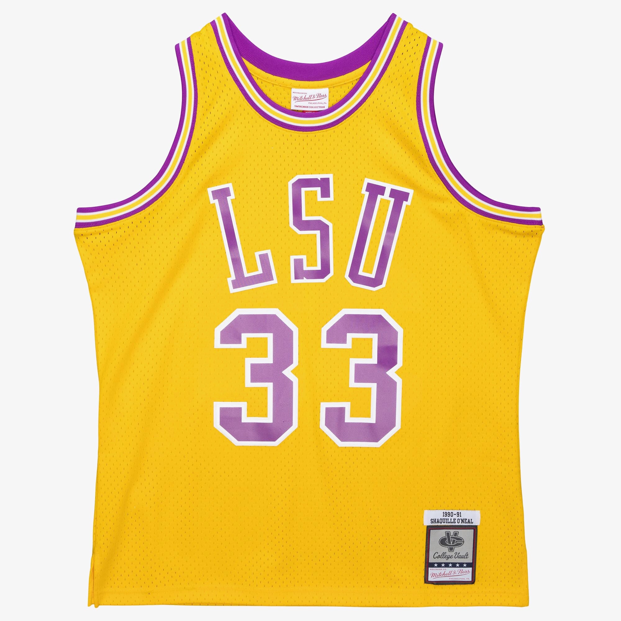 Mitchell & Ness Men's Ncaa Home Jersey Lsu 1990 Shaquille O'Neal – Zulily