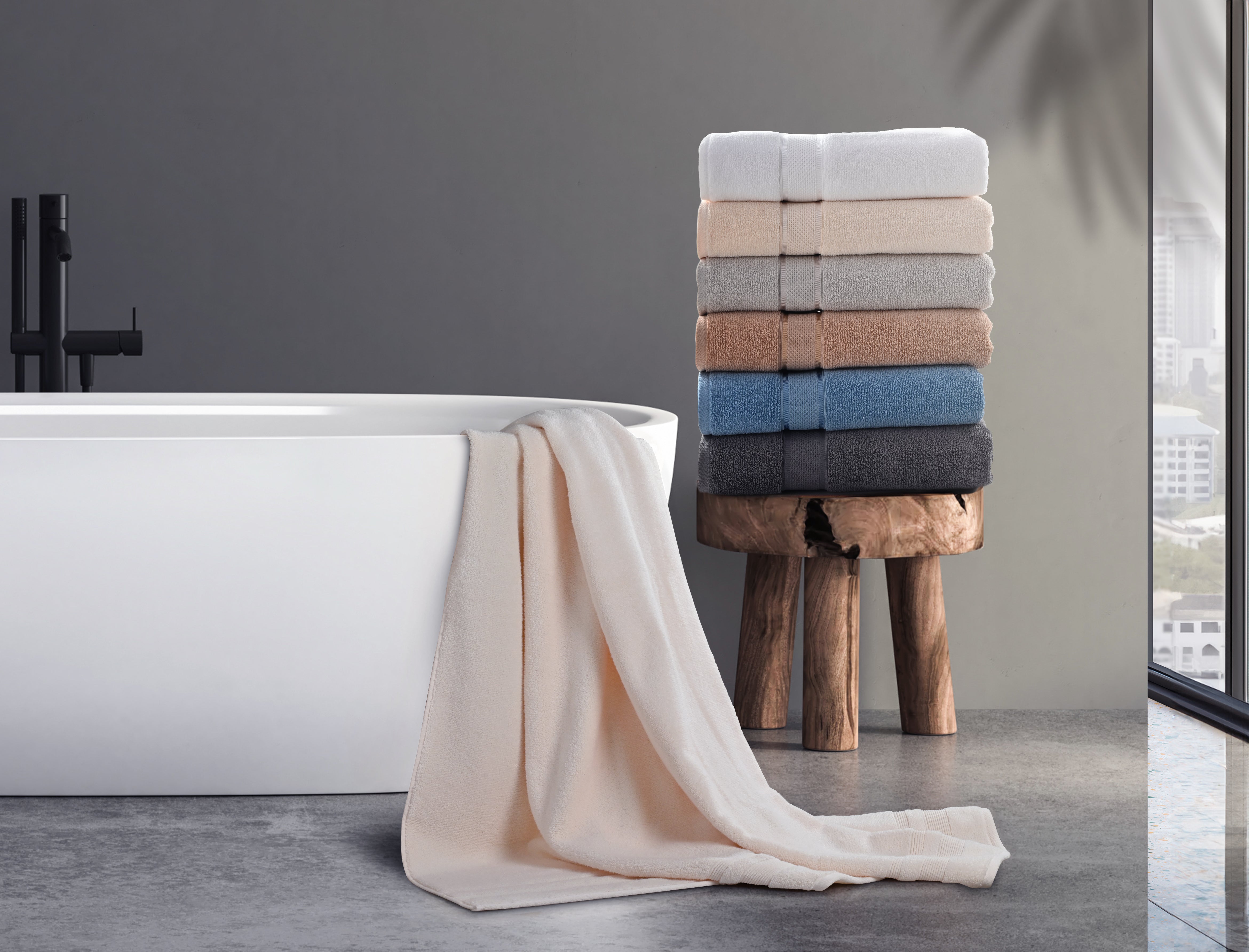 Kathy Ireland 2 Piece Zero Twist Cotton Plush Bath Sheet Set by Bed Ba ...