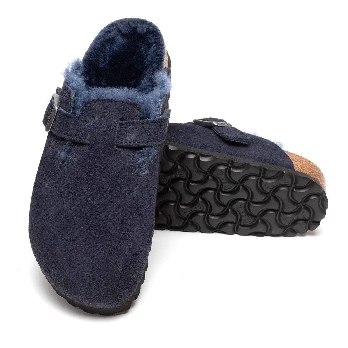 Birkenstock Boston Shearling Suede Leather Clogs – Zulily