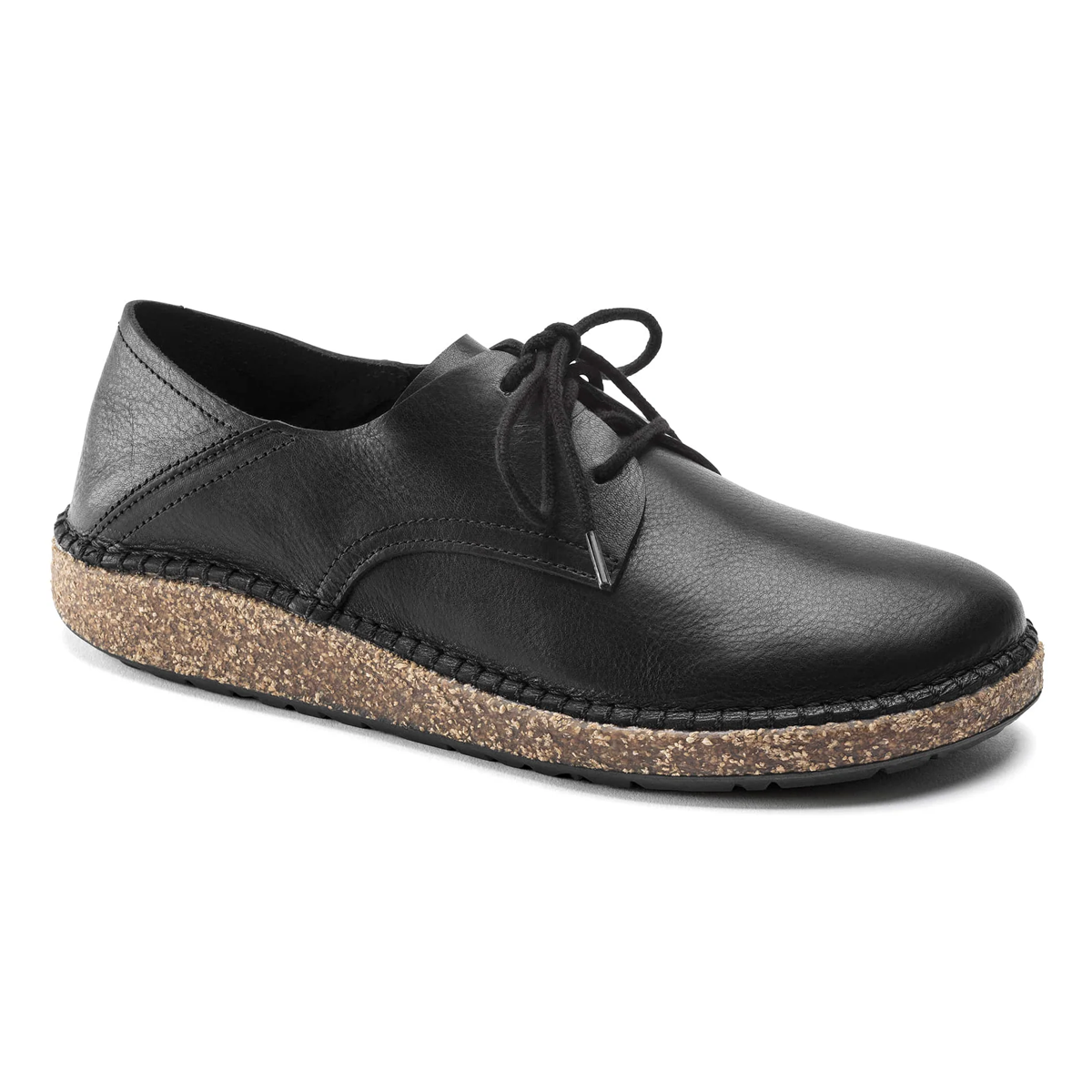 Birkenstock Gary Leather Vintage Wood Black Shoes – Zulily