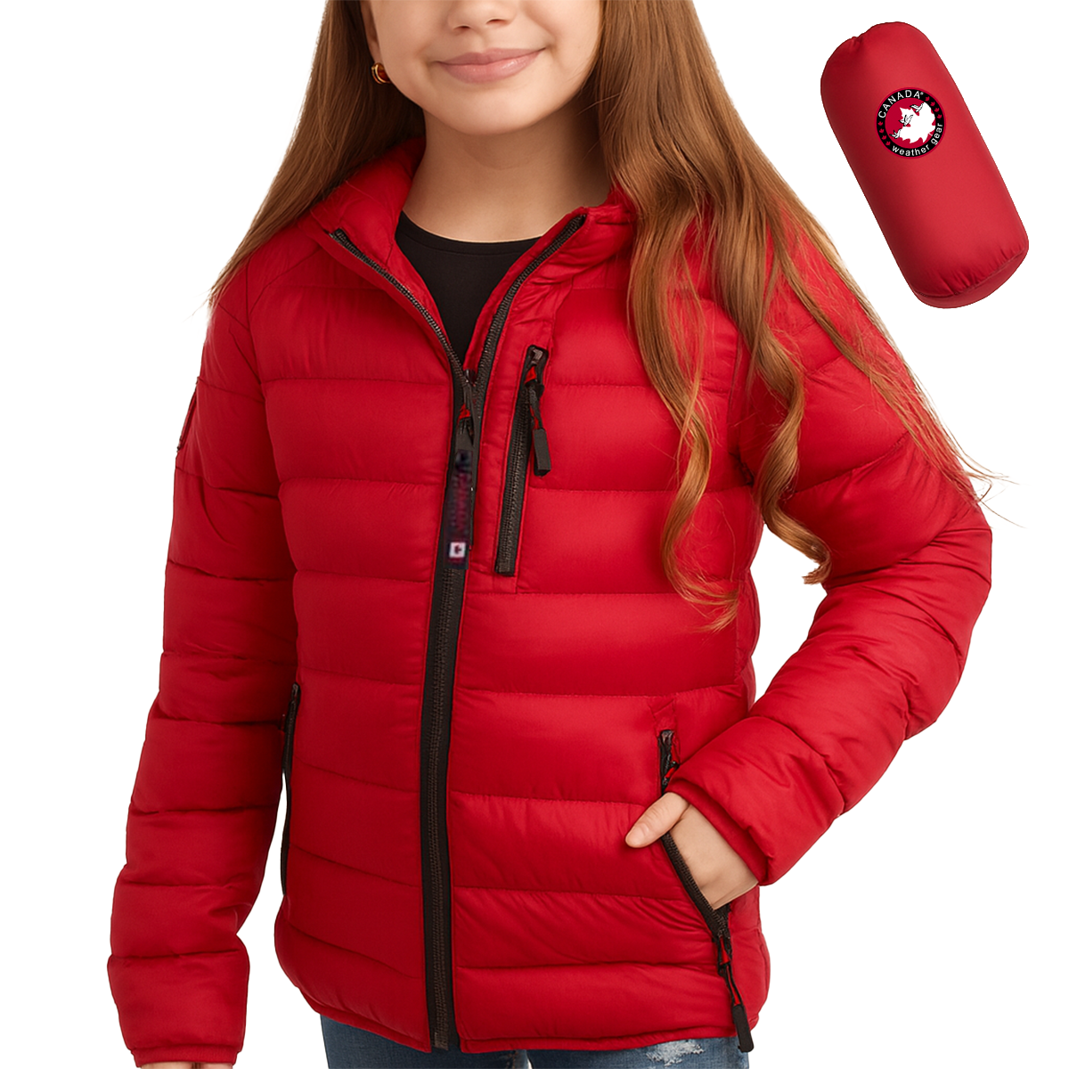 Canada Weather Gear Girl's Packable Jacket – Zulily