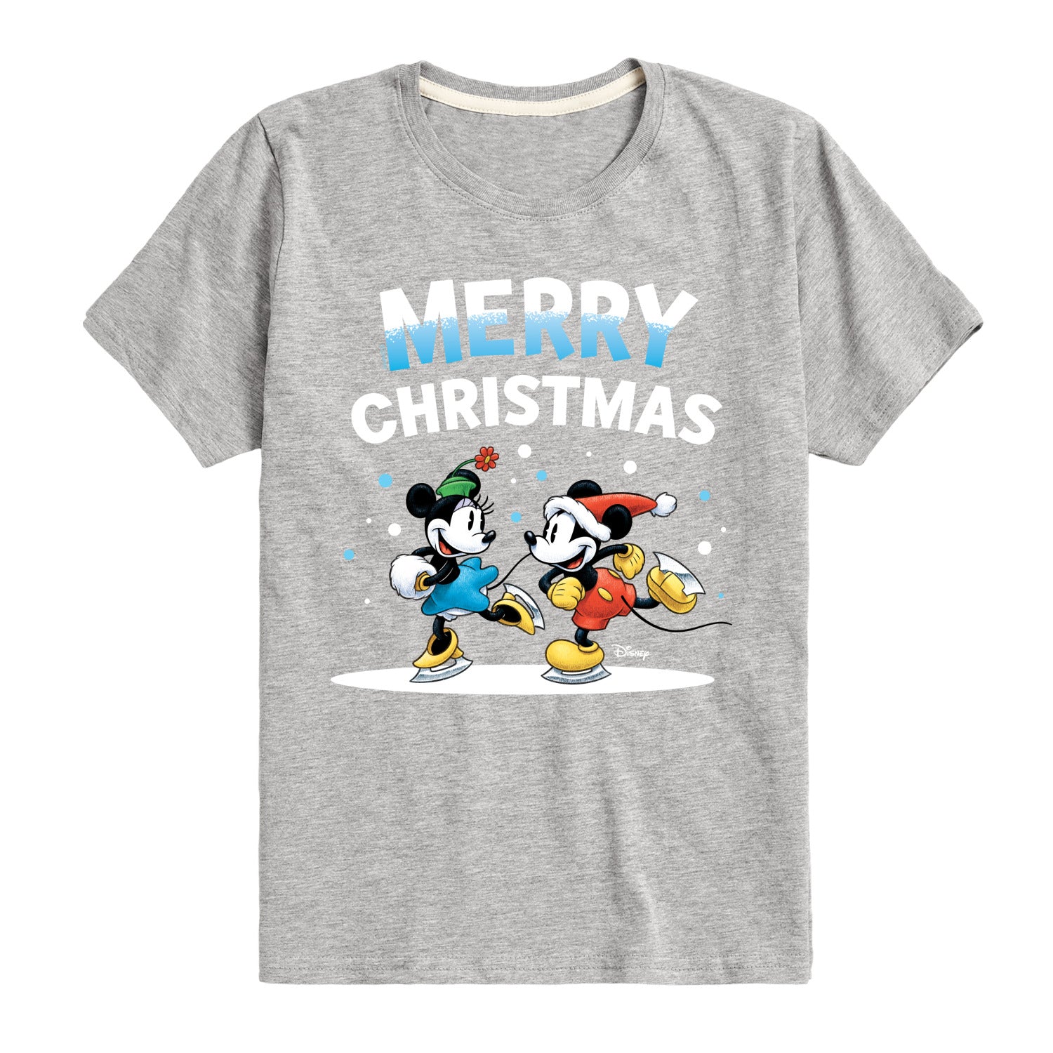 Boys' - Disney - Mickey And Minnie Merry Christmas Ice Skating Short Sleeve Graphic T-Shirt – Zulily