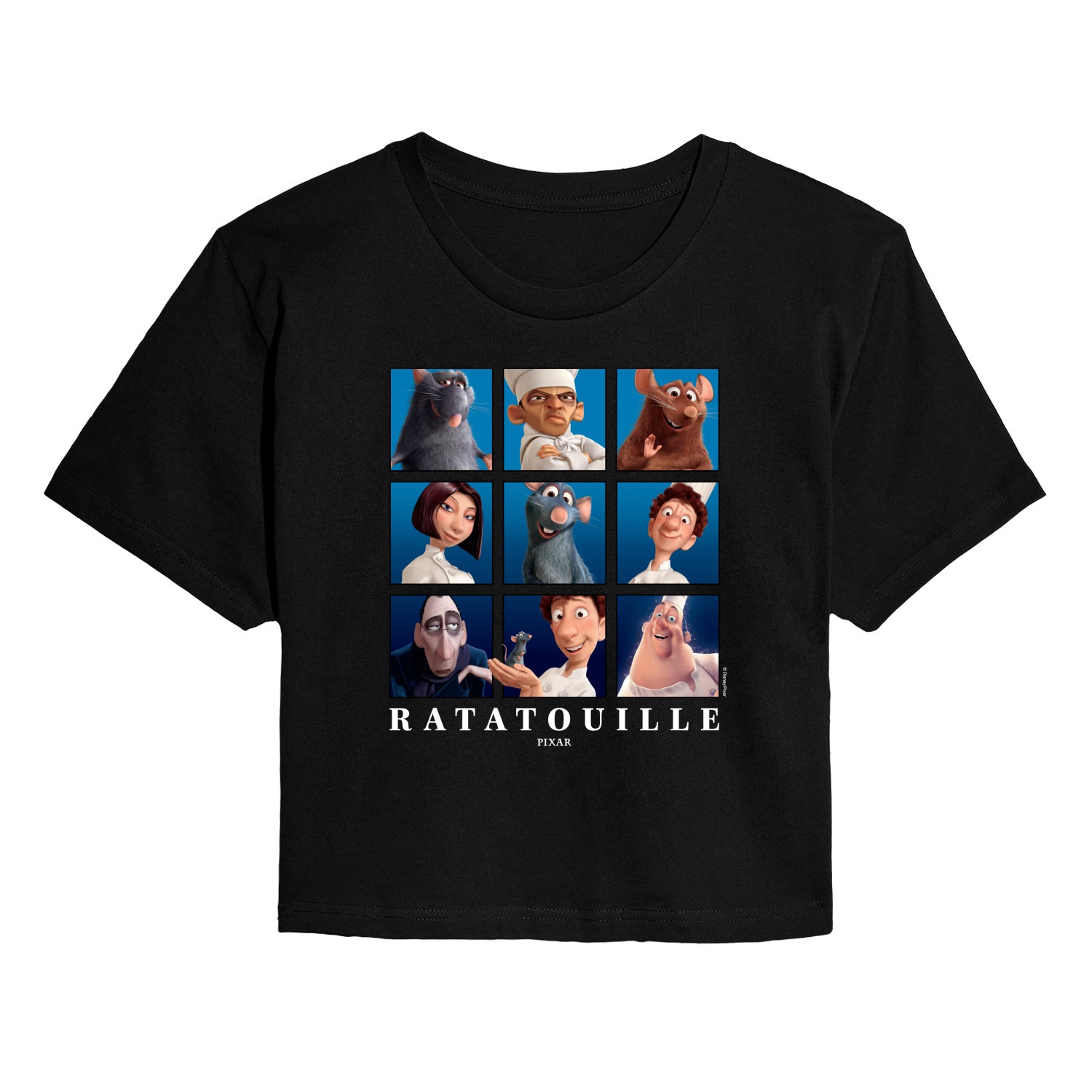 Women's - Ratatouille - Character Grid Cropped Graphic T-Shirt – Zulily