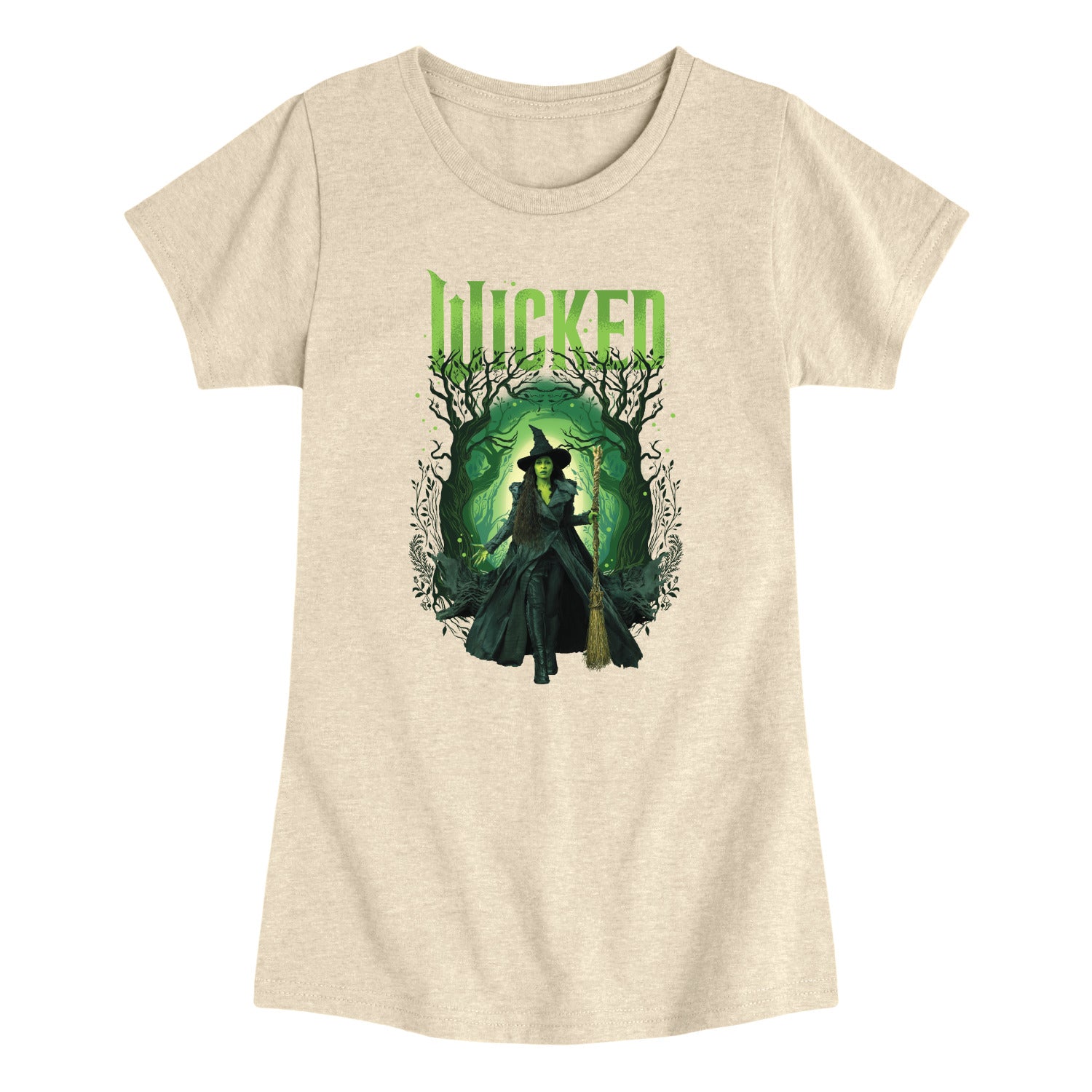 Wicked - Elphaba Forest - Youth Girls Short Sleeve T-Shirt – Zulily