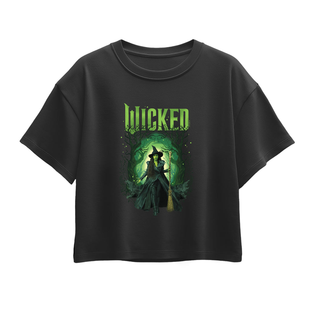 Girls' - Wicked - Elphaba Forest Short Sleeve Boxy Graphic T-Shirt – Zulily