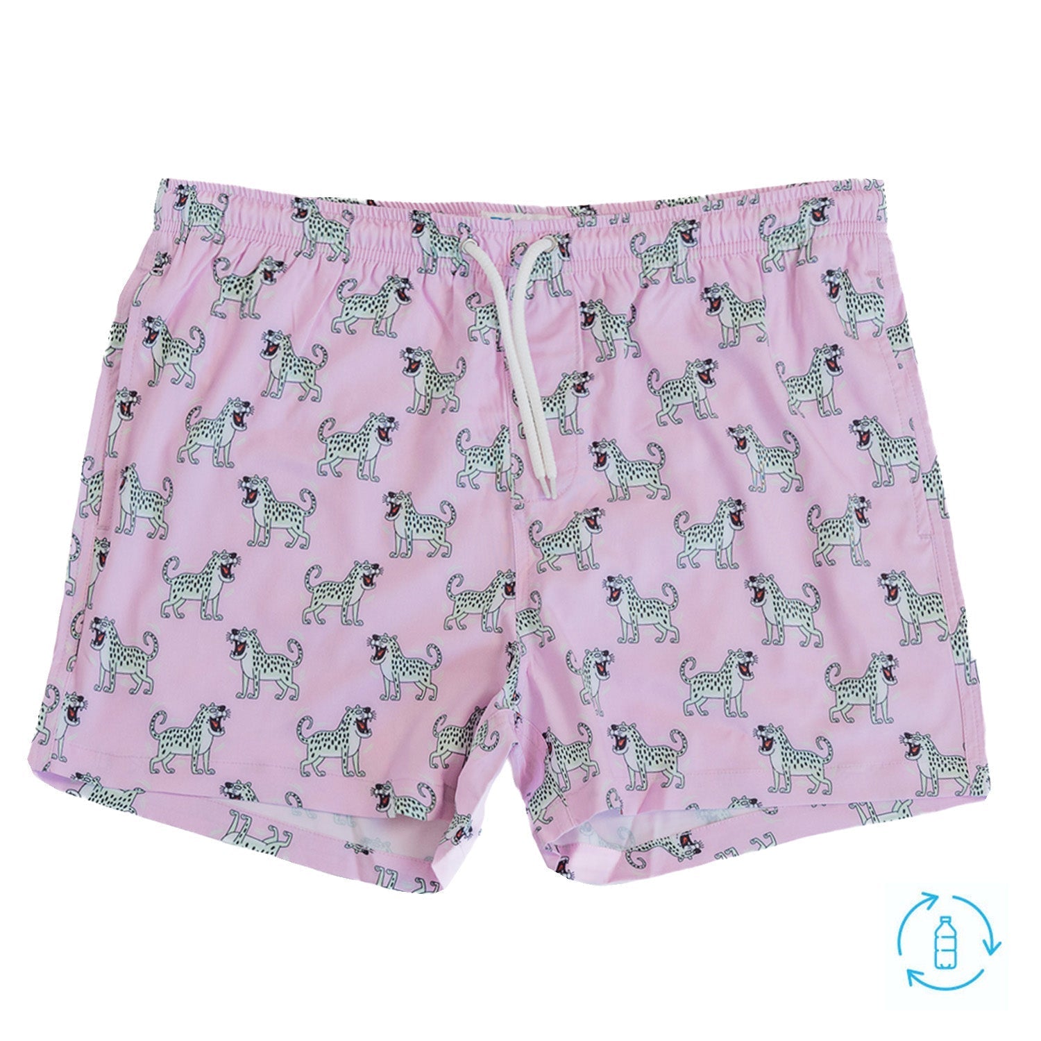 Bermies Pink Cheetah Swim Trunks – Zulily