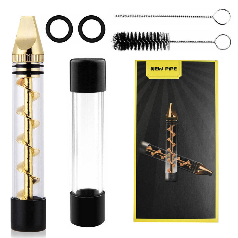 Fresh Fab Finds Glass Blunt Pipe Twisty 7-in-1 Grinder Blunt Kit w/ Sm ...