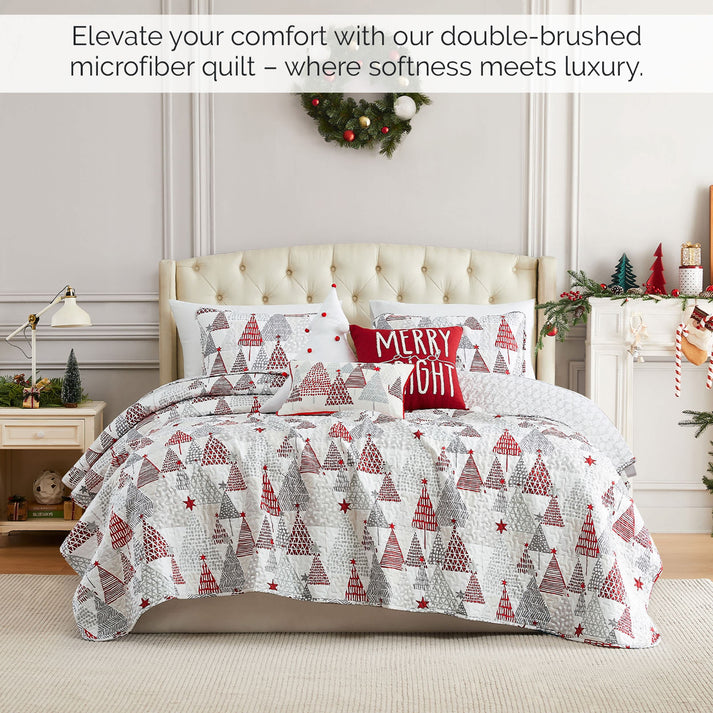 Southshore Fine Linens Merry and Bright Oversized 6-Piece Quilt Set – Zulily