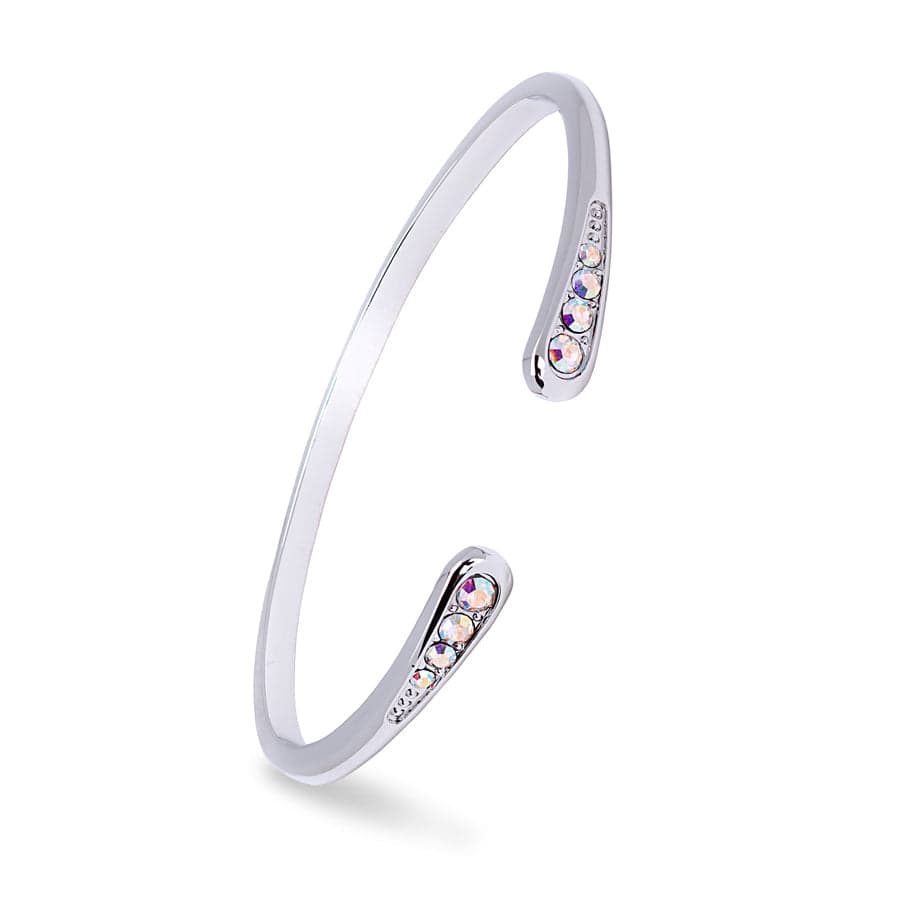 Ab Swarovski Crystal Teardrop Bangle Bracelet – Zulily