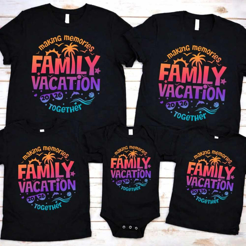 Family Vacation 2026 Shirts – Matching Outfits for Making Memories Tog ...