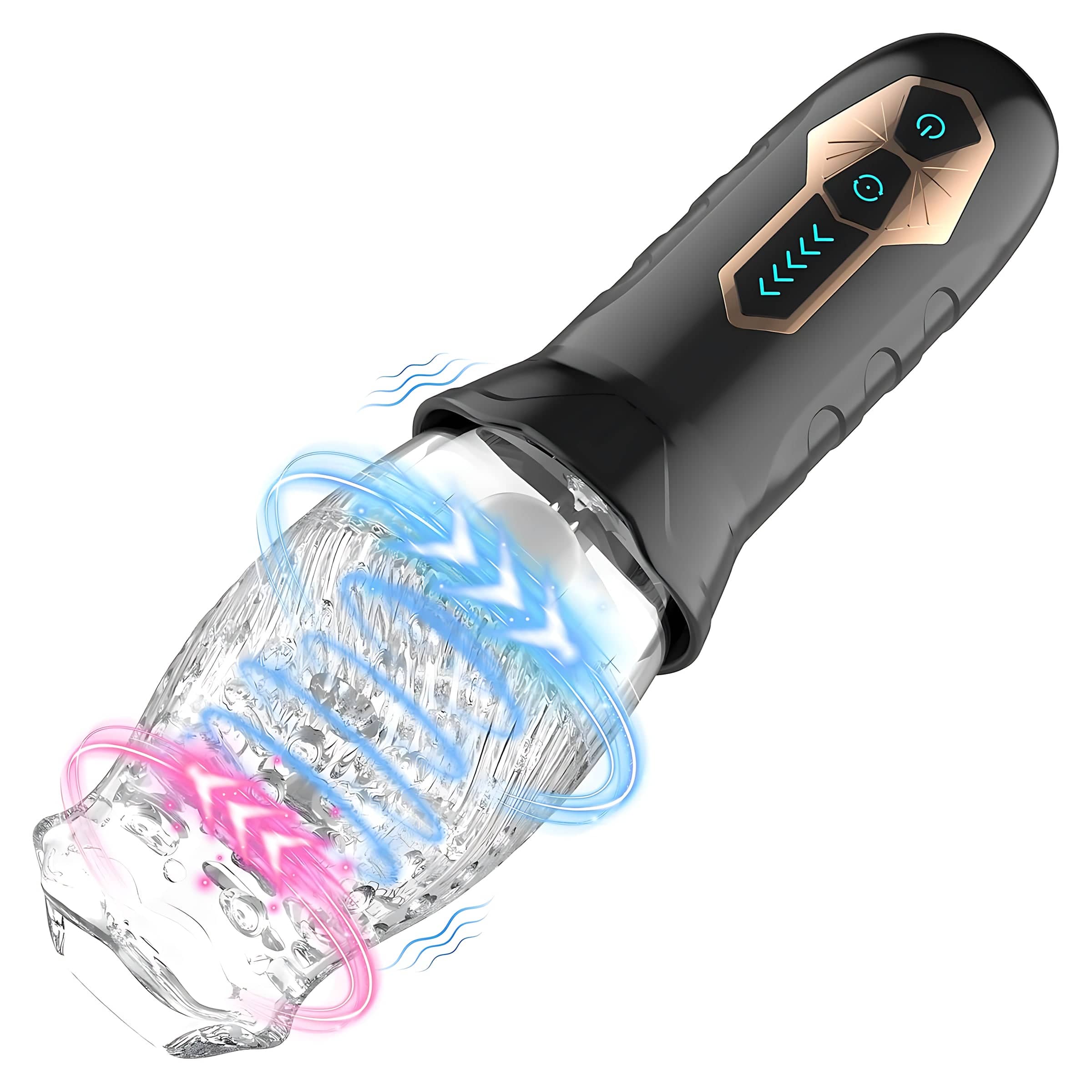 Blissed NYC Rechargeable Rotating & Vibrating Stroker - 360° Rotation ...