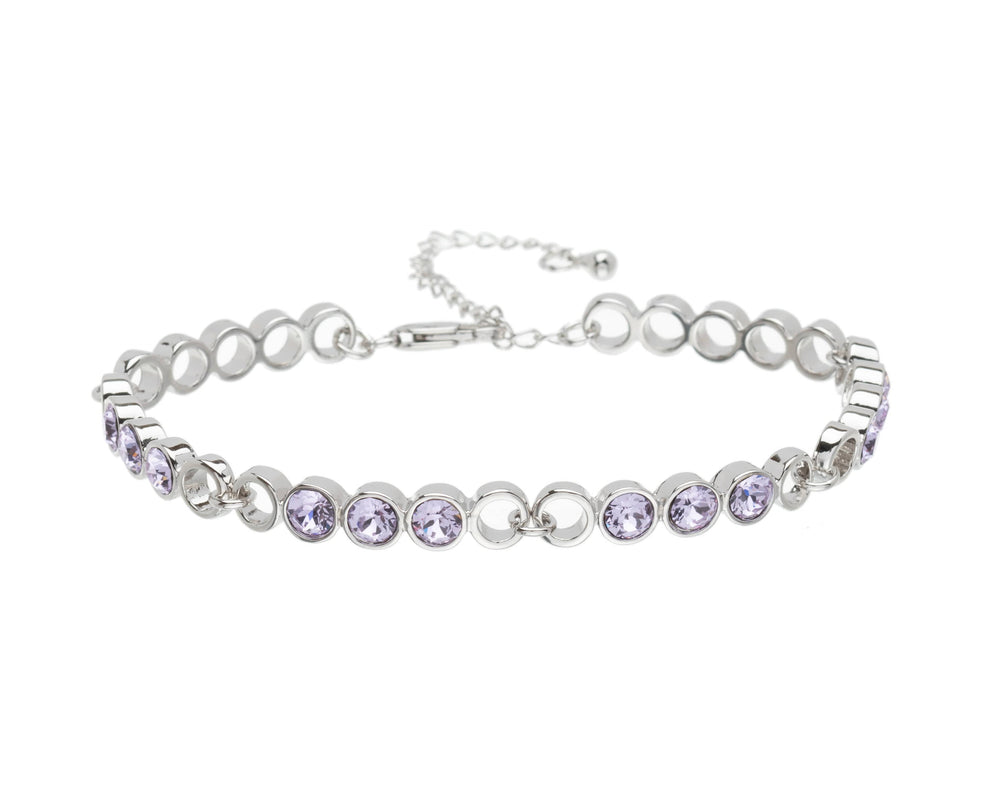 Adjustable Circular Linked Bracelet with Swarovski Crystals by callura ...