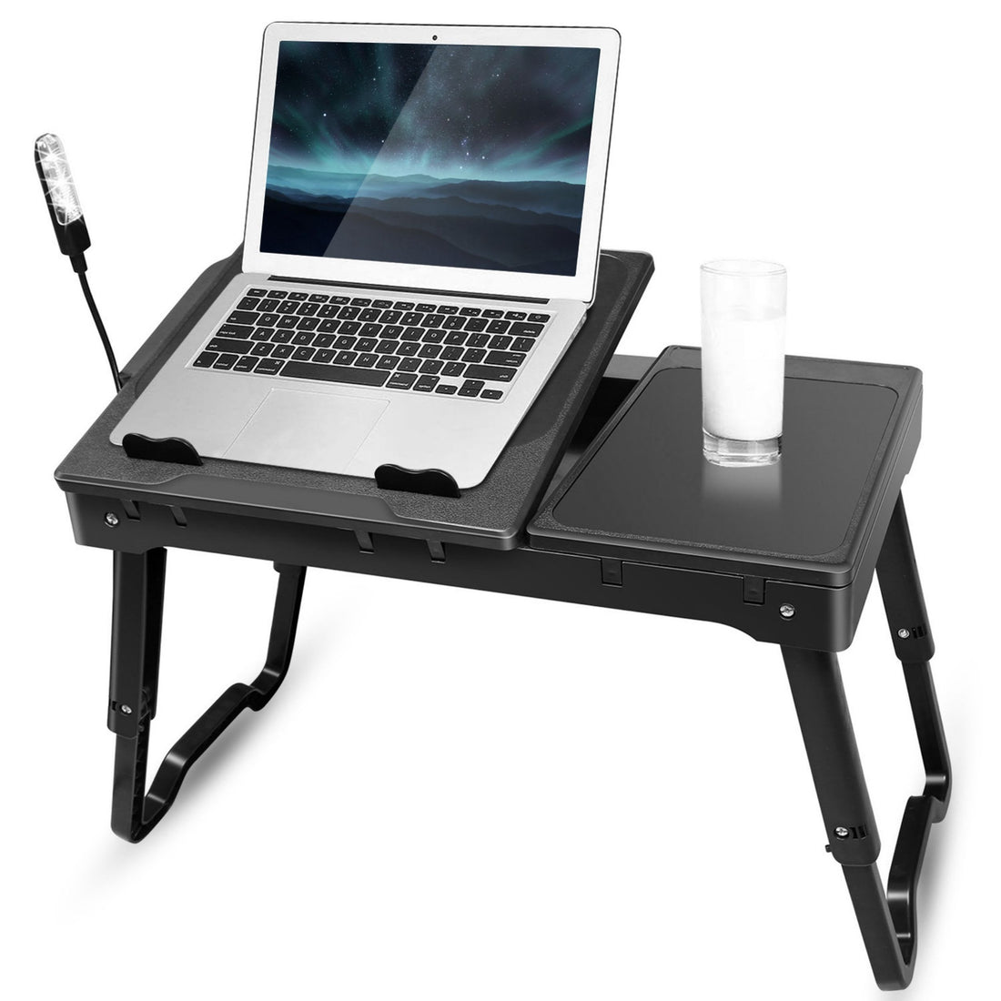 Fresh Fab Finds Foldable Laptop Table Bed Desk w/Cooling Fan Mouse Boa ...