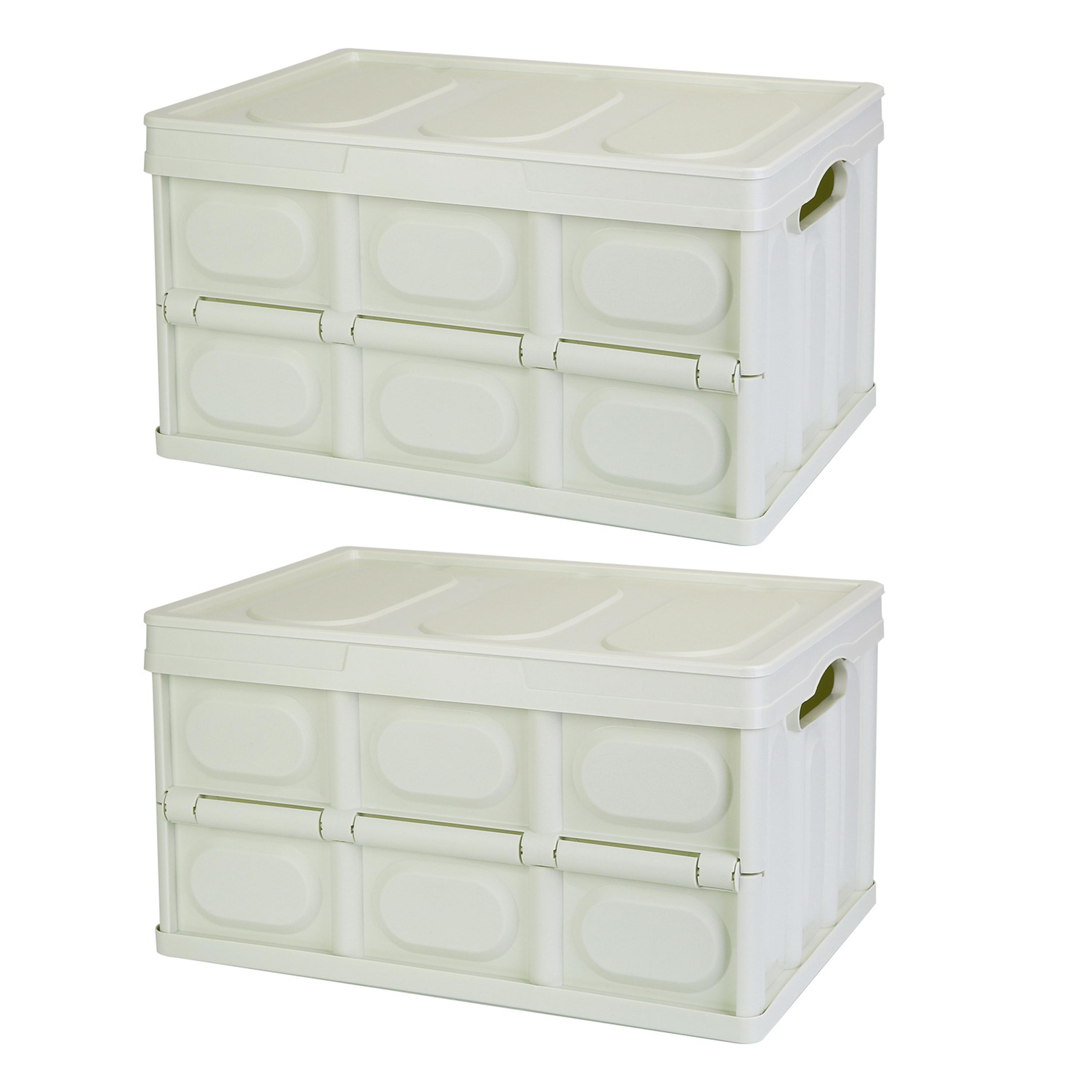 Fresh Fab Finds 2Pcs 30L Collapsible Storage Bins With Dustproof Lid W ...