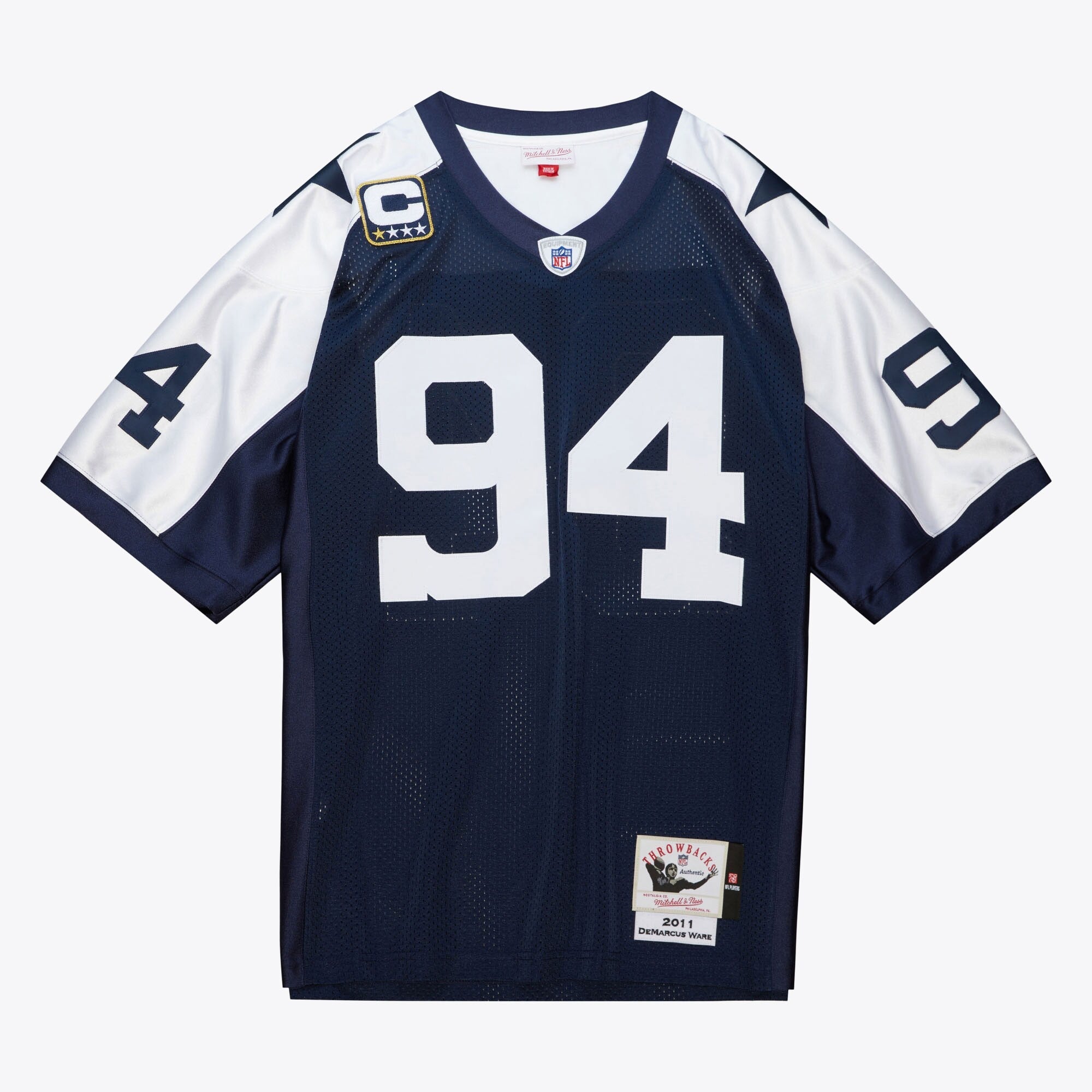 Men's Mitchell & Ness NFL Authentic Jersey Cowboys 11 Demarcus Ware ...