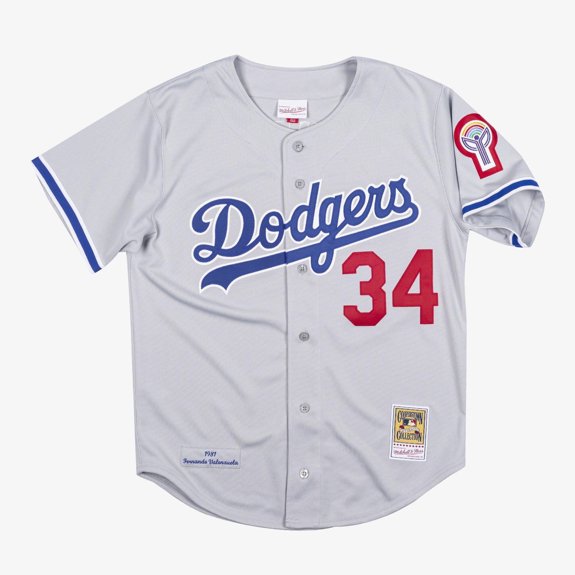 Mitchell & Ness Men's Mlb Authentic Jersey Dodgers 1981 Fernando Valen ...