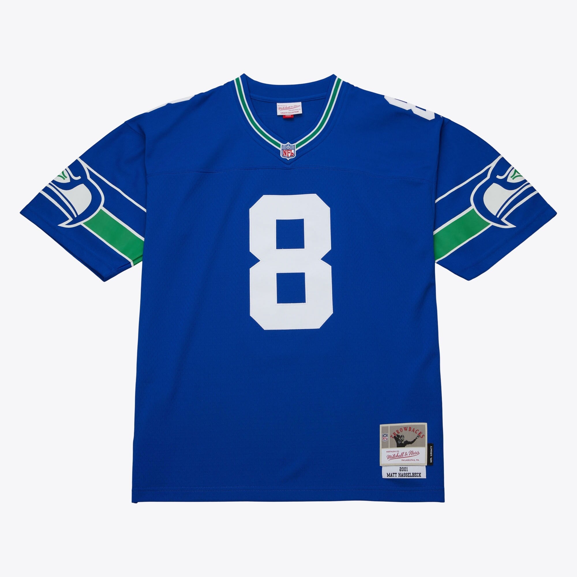 Men's Mitchell & Ness NFL Dark Jersey Seahawks 2001 Matt Hasselbeck ...