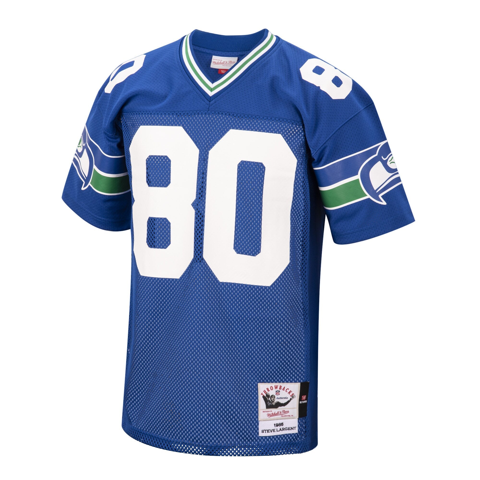 Men's Mitchell & Ness NFL Authentic Jersey Seahawks 1985 Steve Largent ...
