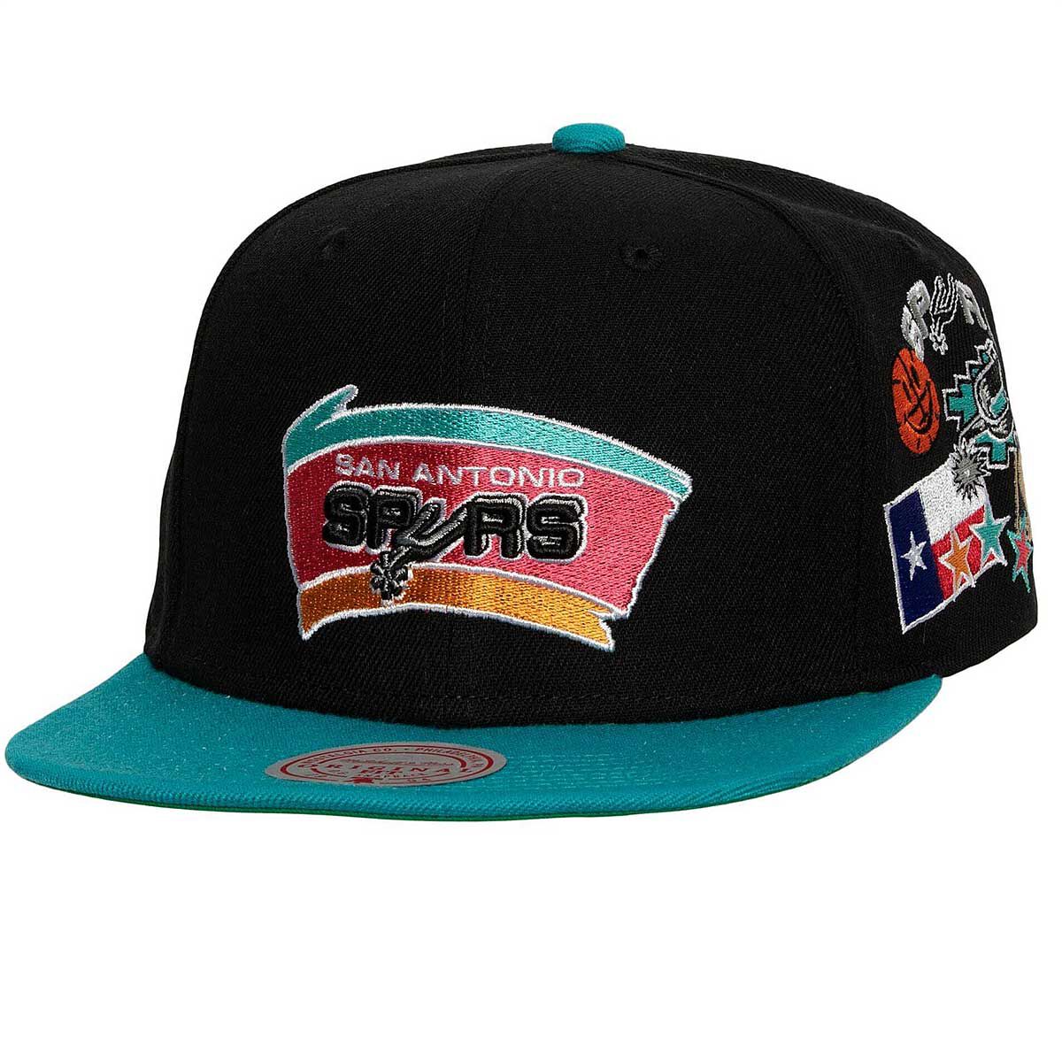 Mitchell & Ness Men's Nba Patch Overload Snapback Hwc Spurs - Black-Te ...