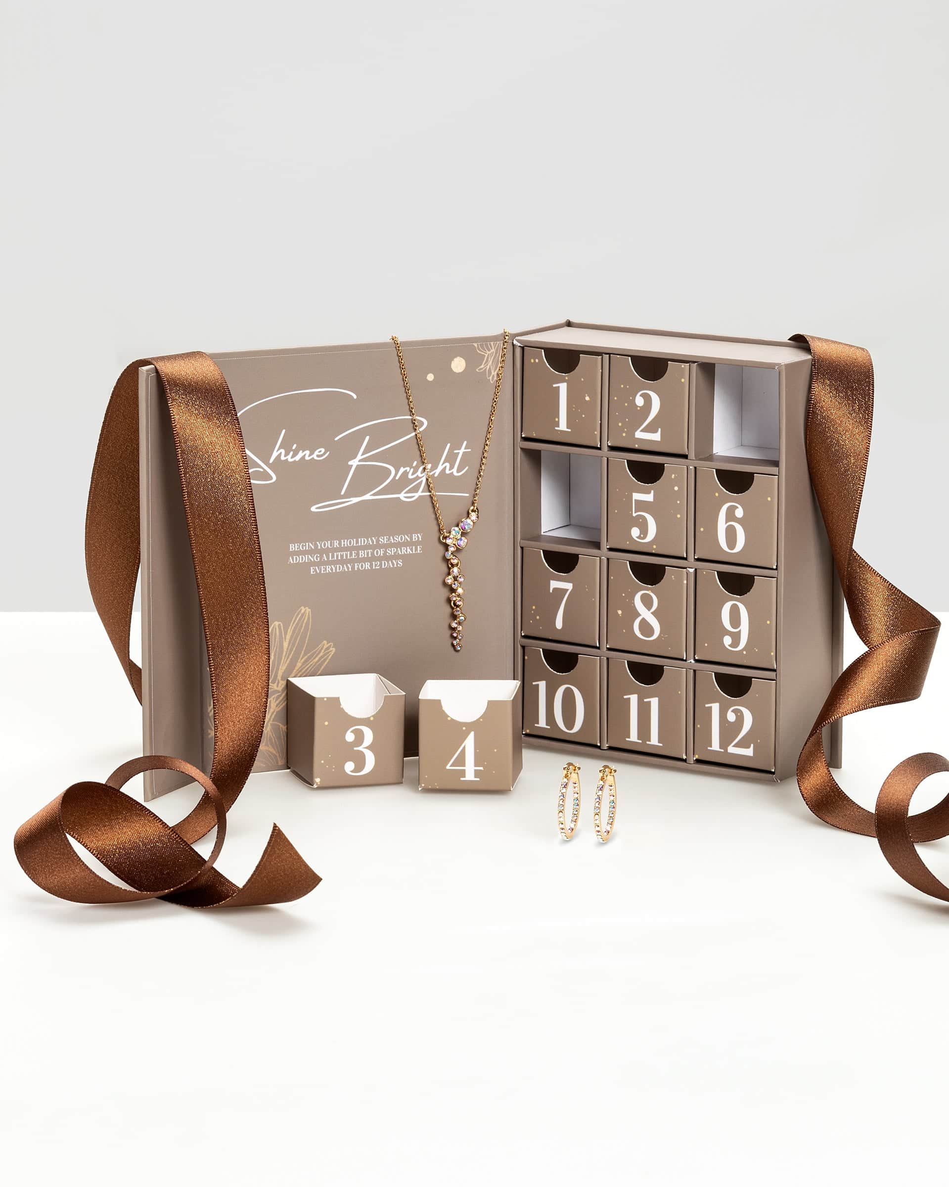 12-Day Crystal Jewellery Advent Calendar made with Swarovski Crystals ...