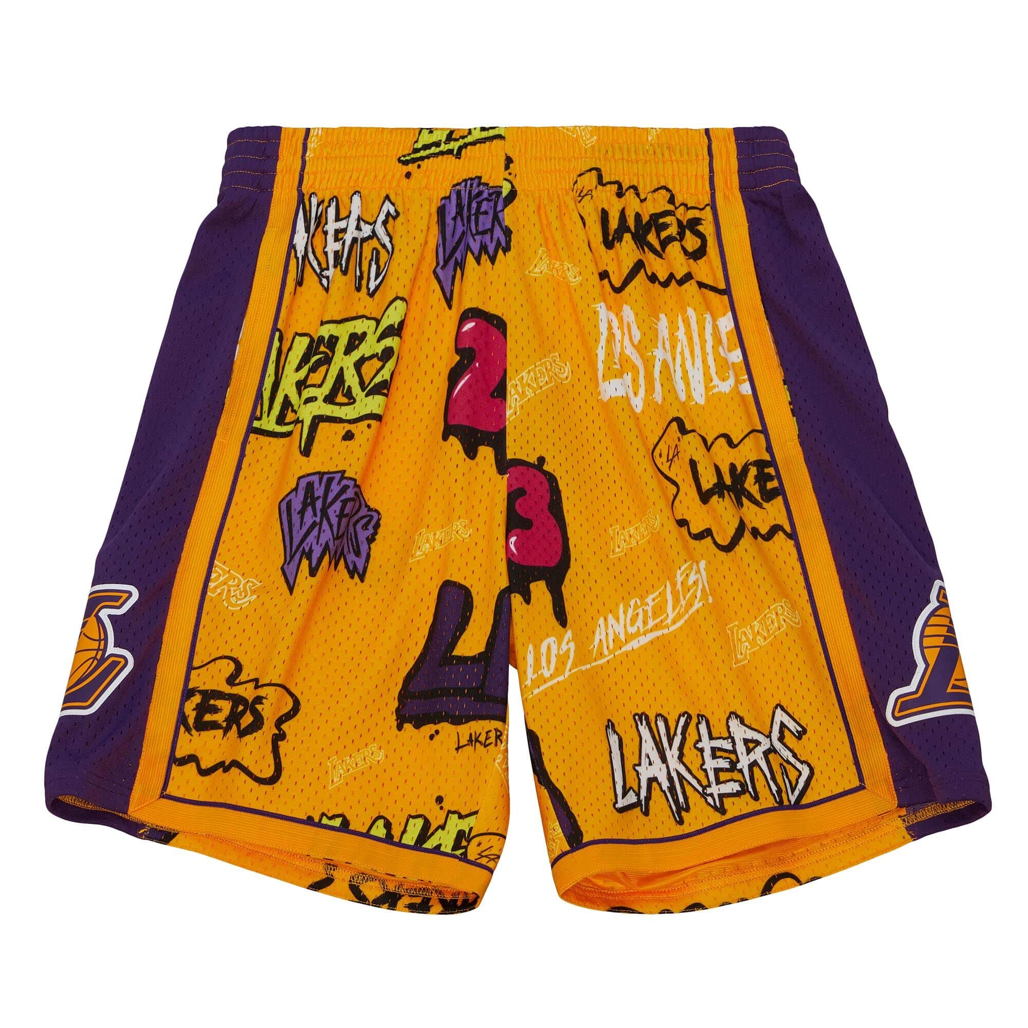 Mitchell & Ness NBA Slap Sticker Swingman Short La Lakers 2009 – Zulily
