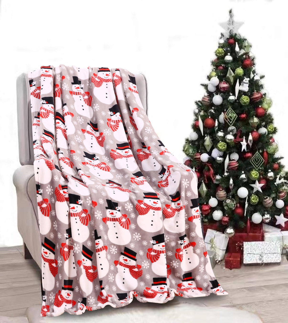 Noble House Christmas Snowman Throw – Zulily