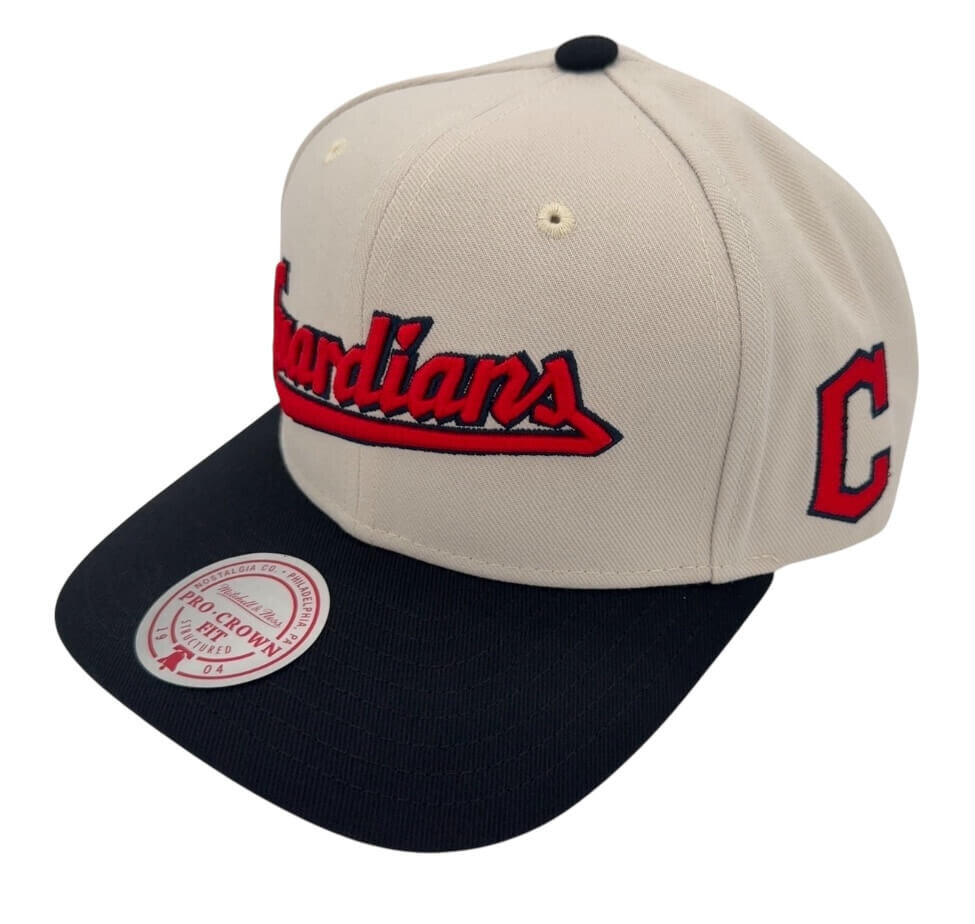 Mitchell & Ness Men's Mlb Off Word Pro Snapback Guardians - Hp11516-Cg ...