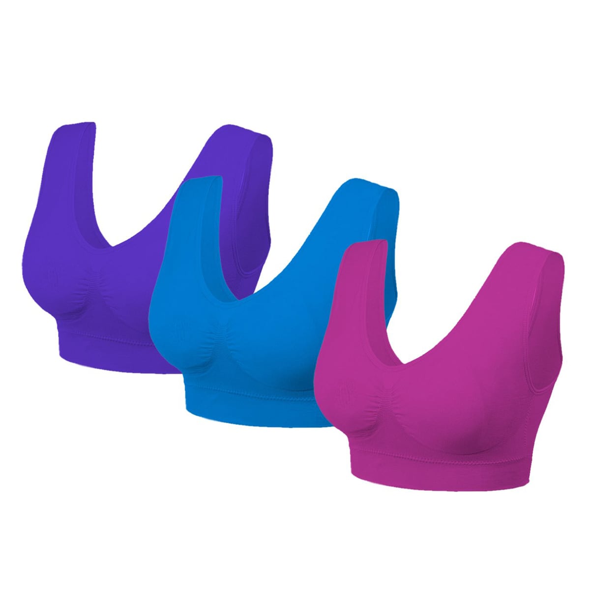 Extreme Fit 3 Pack Seamless Lightweight Comfort Bras – Zulily