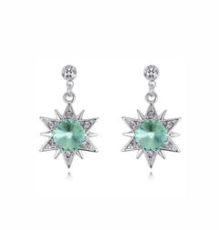 callura Green Starburst Drop Earrings with Swarovski Crystals – Zulily