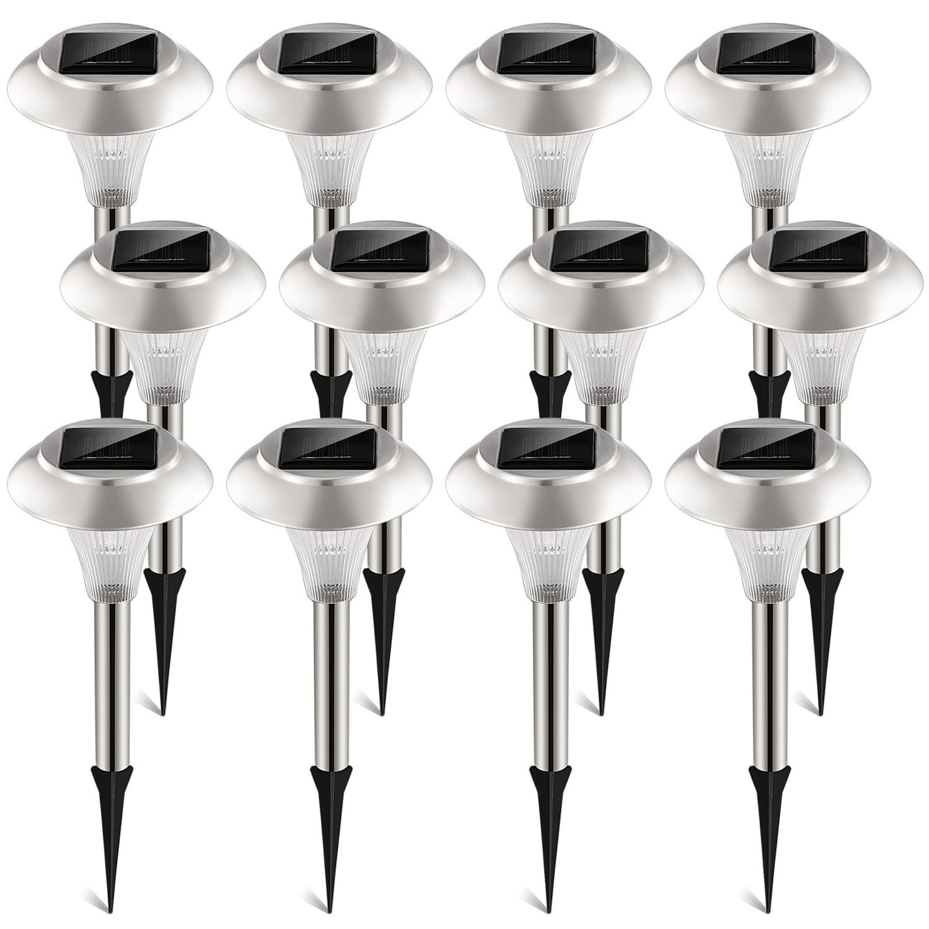 Fresh Fab Finds 4Packs Solar Garden Lights Outdoor IP44 Waterproof Sol ...